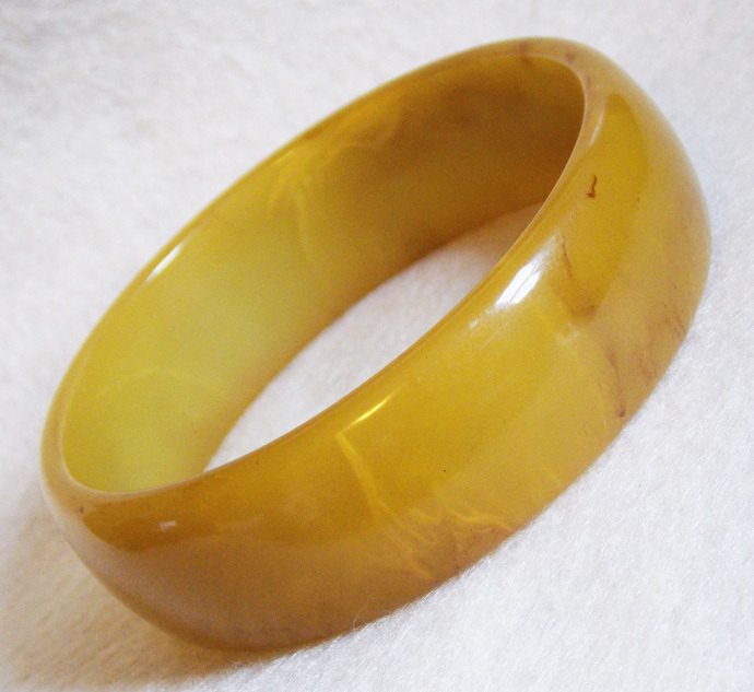 Amber Bakelite Bangle Bracelet