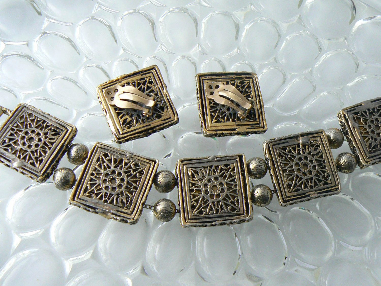 Classic Vintage Schiaparelli Watermelon Tourmaline Demi Parure ...