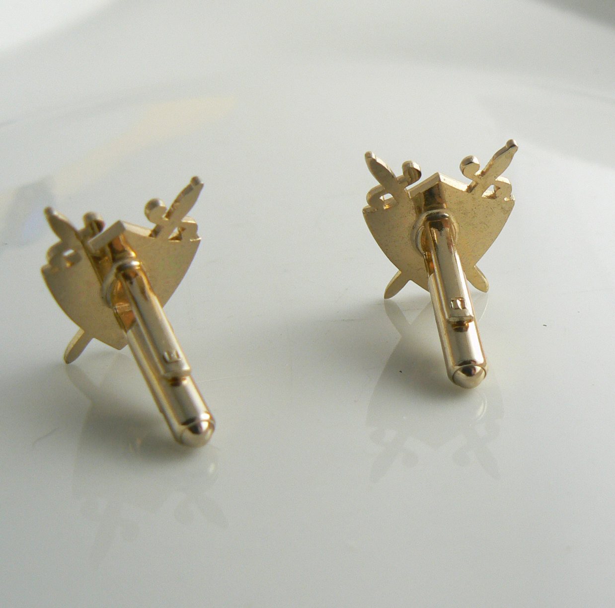 Vintage Hickok Shield Sword Cufflinks - Vintage Lane Jewelry