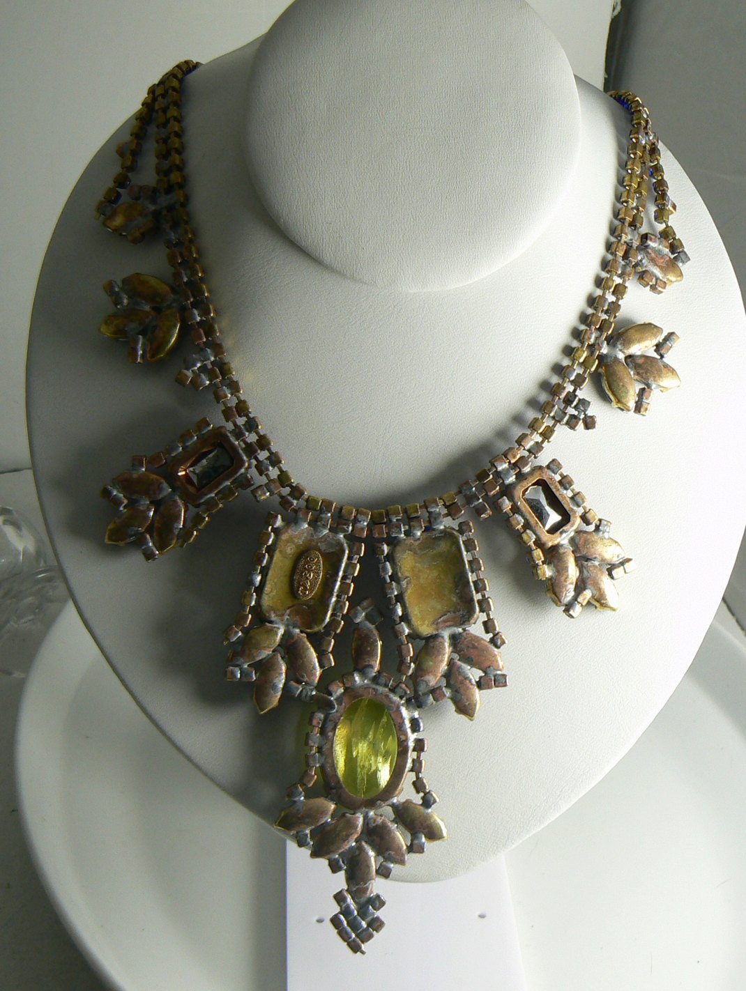 Czech Husar D Vaseline Uranium Glass Blue Dragons Eye Statement ...